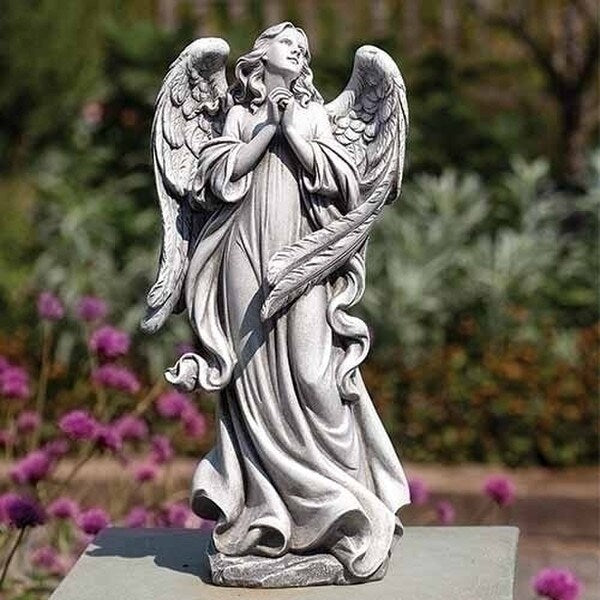 Angel Praying Gaudian Angel Statue | Statue.com